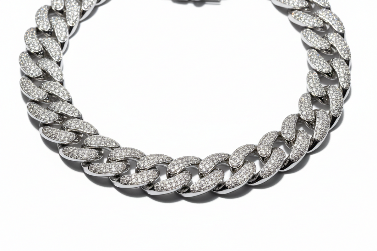 Moissanite Plain Cuban Chains – Grown Leo